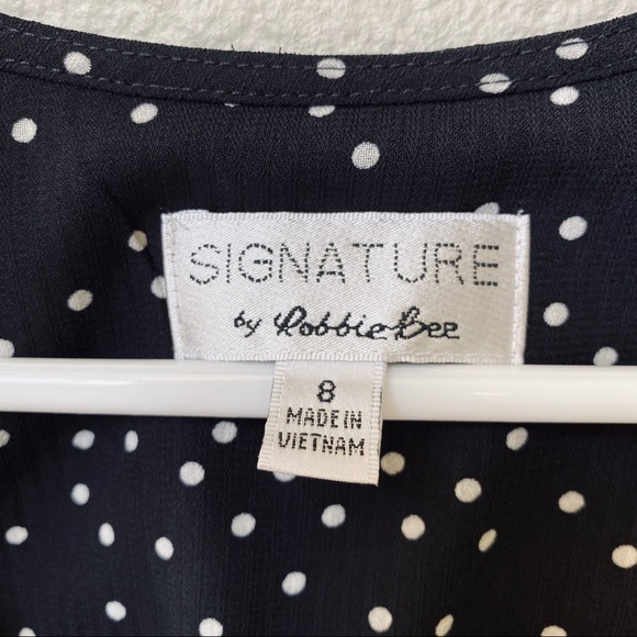 Signature by Robbie Bee | Dresses | Signature Robbie Bee Black Polkadot ...